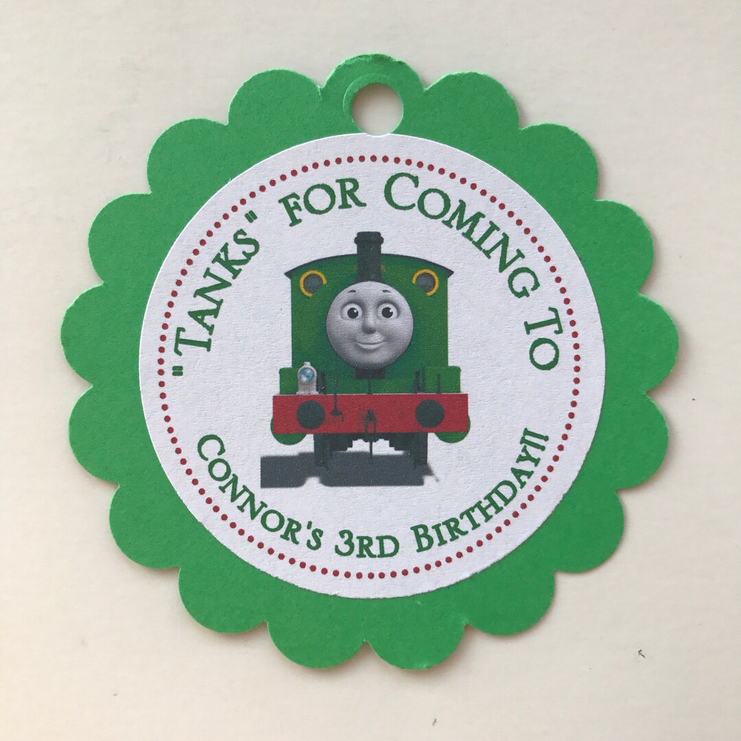 Percy the Small Engine Party Favor Tags - Etsy