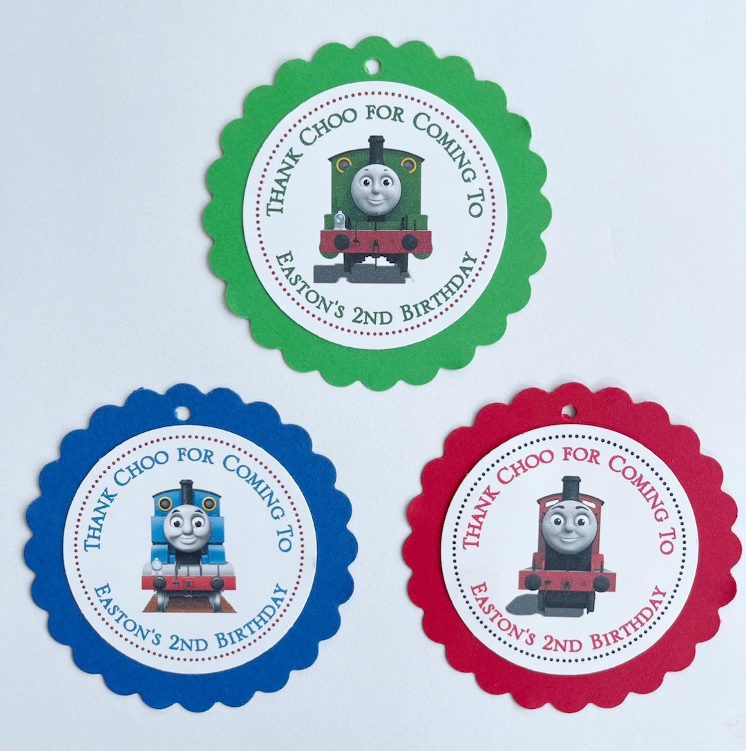 Thomas and Friends Party Favor Tags - Etsy