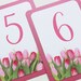 Pink Spring Tulip Table Numbers - Etsy