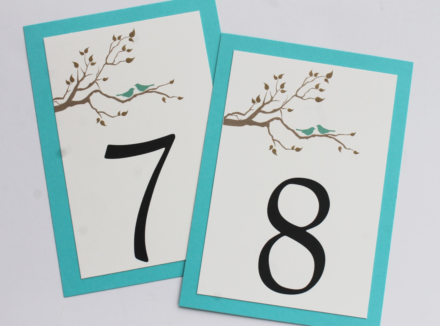 Love Birds Table Numbers | Etsy