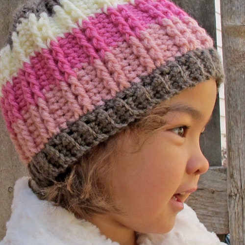 CROCHET PATTERN Interchangeable Beanie & Flowers 5 Sizes - Etsy