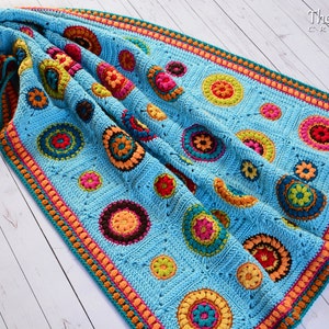 CROCHET Blanket PATTERN - Hippie Gypsy Blanket - Crochet Pattern for ...