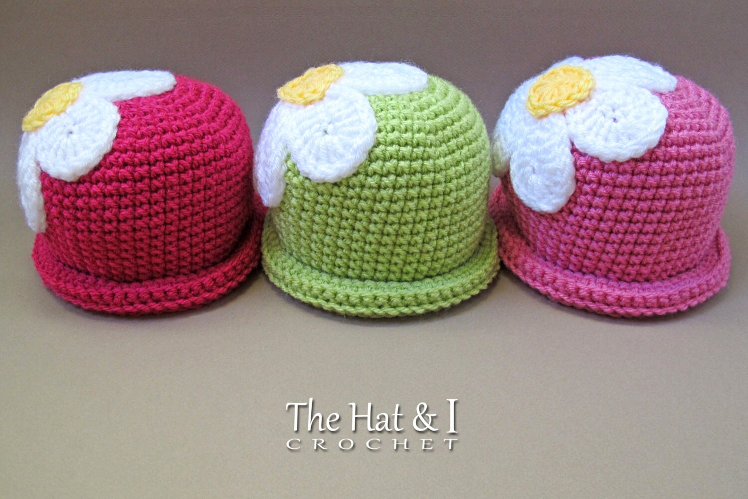 Crochet Hat PATTERN - Spring Fling - Crochet Pattern for Beanie Hat ...