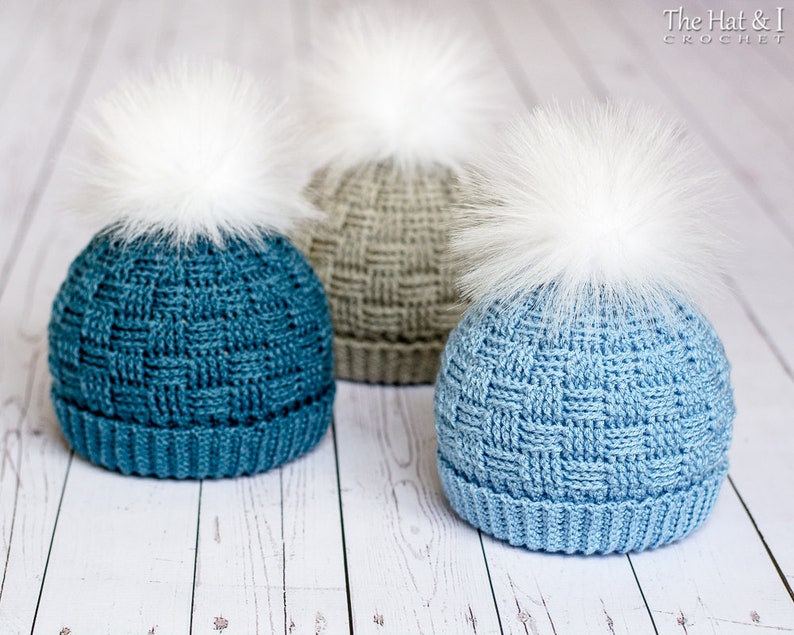 Crochet Hat PATTERN Timeless Texture Toque crochet pattern | Etsy