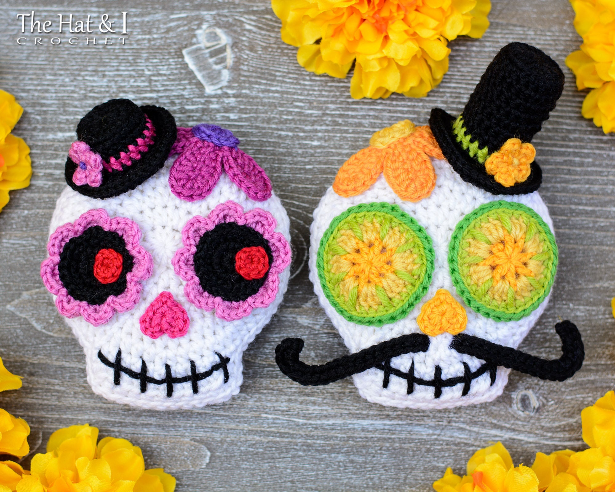 Crochet PATTERN Sugar Skull Soirée Day of the Dead Skull | Etsy India