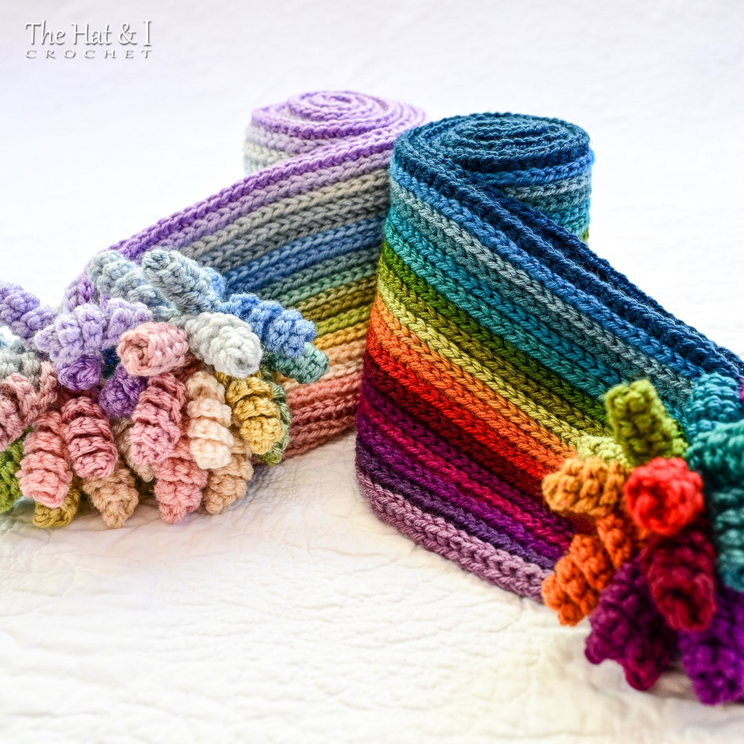 CROCHET PATTERN - Party Popper Scarf - Crochet Scarf Pattern, Colorful ...