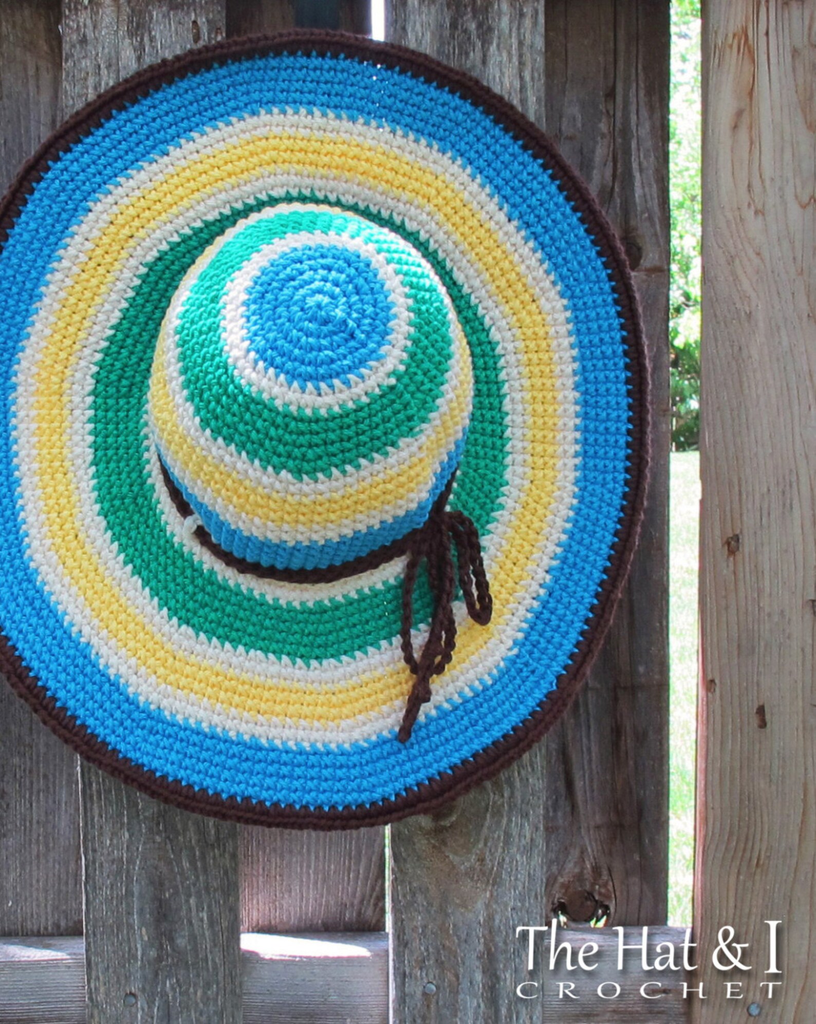 Crochet Hat PATTERN - Poolside - Crochet Pattern for Sun Hat, Wide Brim ...