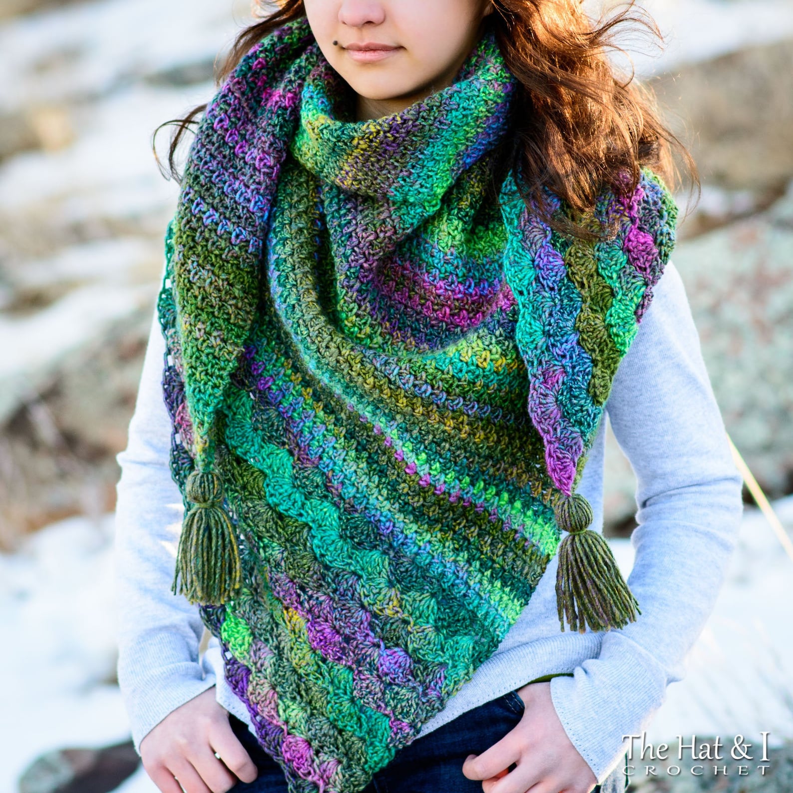 CROCHET PATTERN - Enchanted Forest Shawl - Crochet Shawl Pattern ...