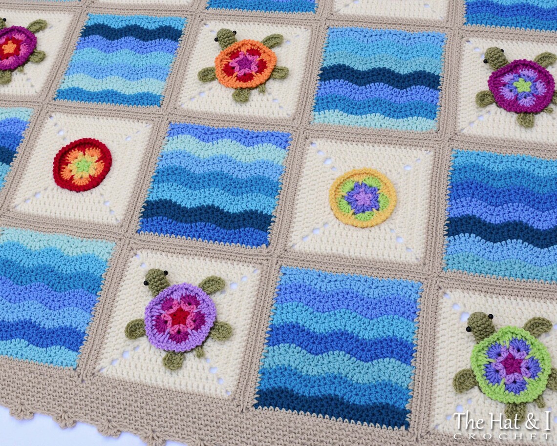Crochet Blanket PATTERN Turtle Bay Crochet Pattern for | Etsy