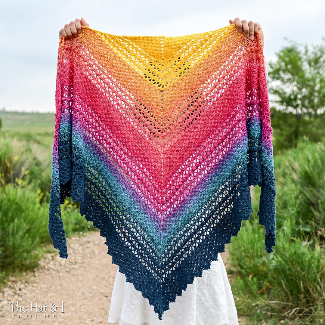 Crochet PATTERN - Vacay Vibes Shawl - Crochet Shawl Pattern ...