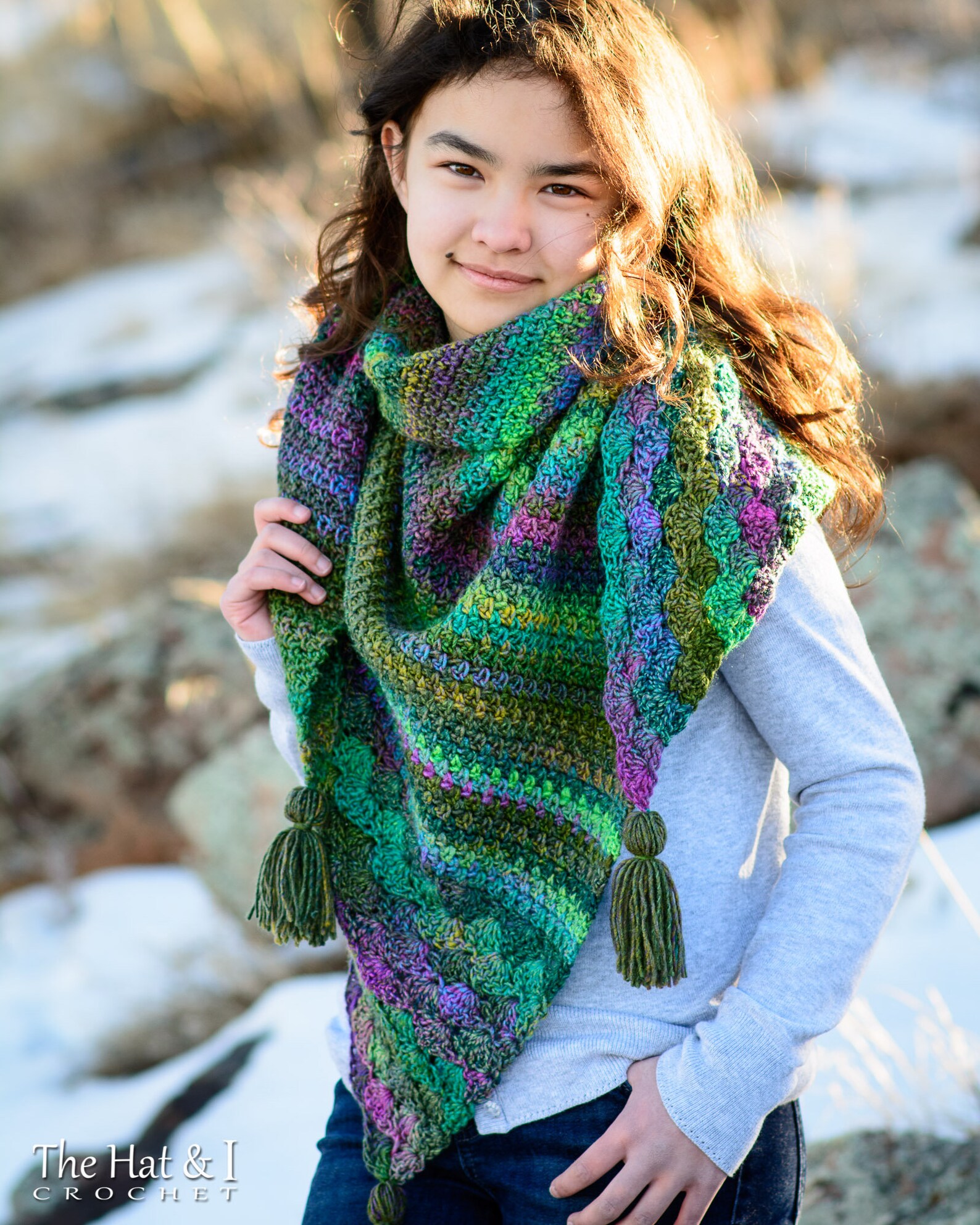 CROCHET PATTERN - Enchanted Forest Shawl - Crochet Shawl Pattern ...
