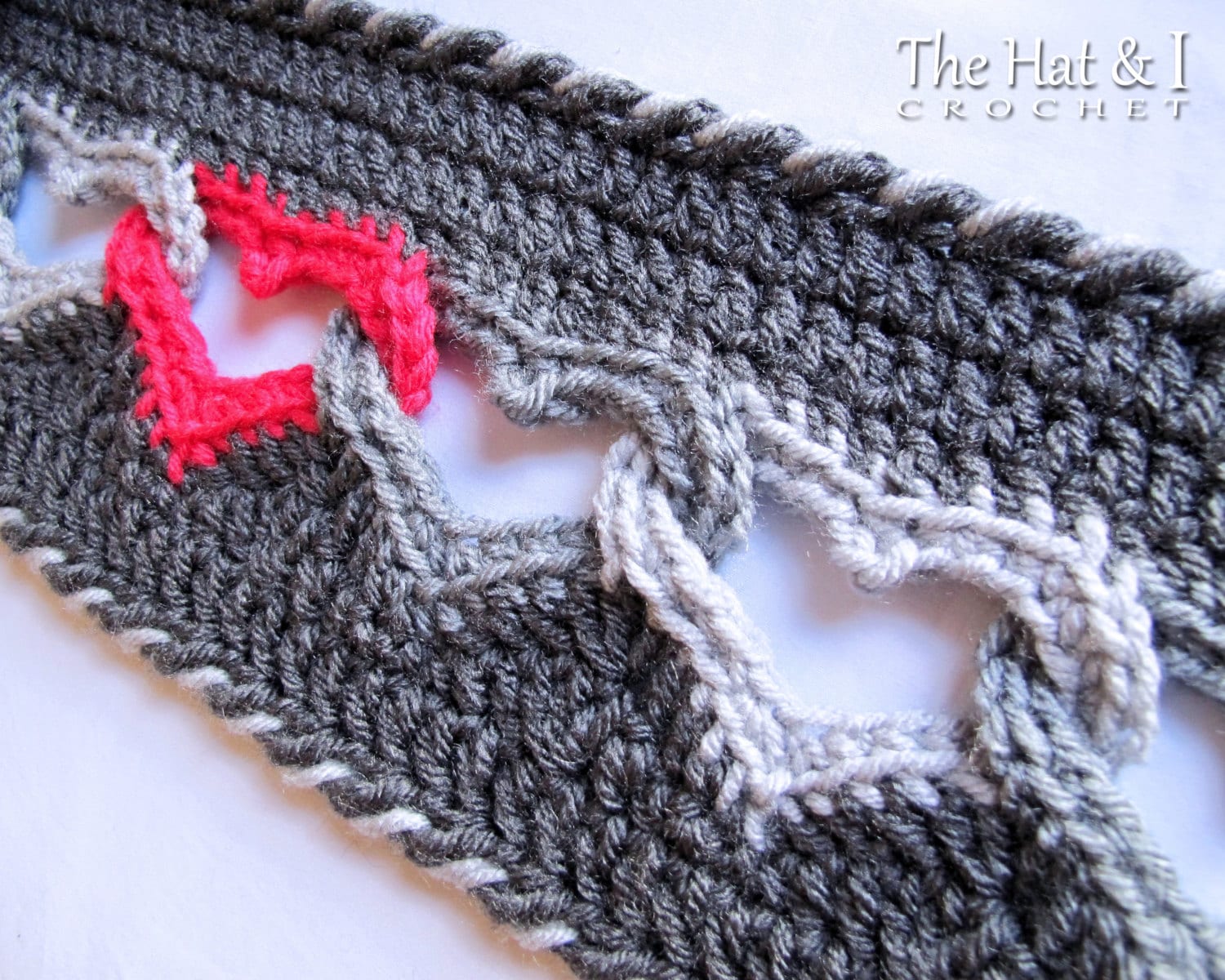 CROCHET PATTERN - Sweetheart Scarf - Crochet Scarf Pattern, Infinity ...
