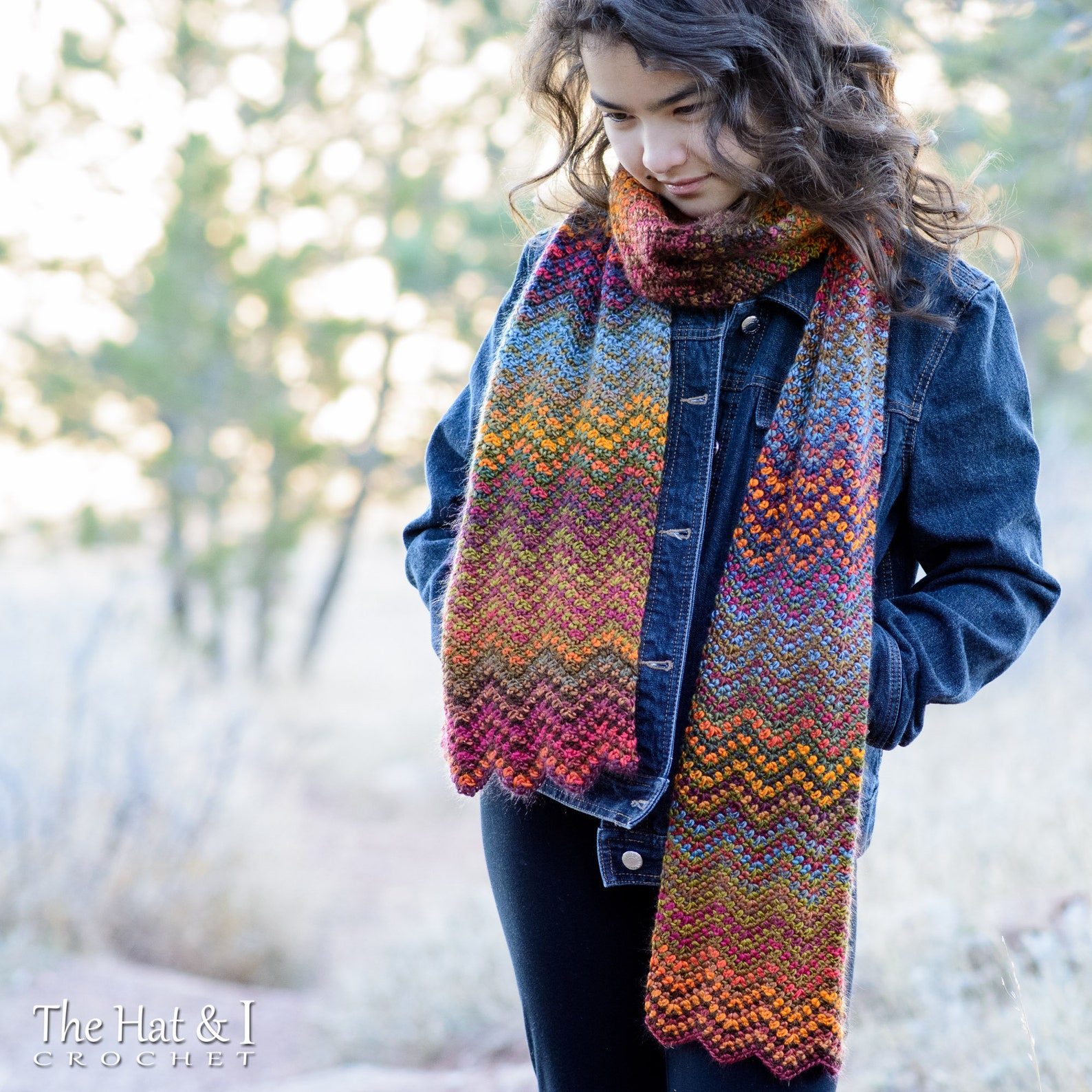 CROCHET PATTERN - Fall Into Winter Scarf - Crochet Chevron Scarf ...