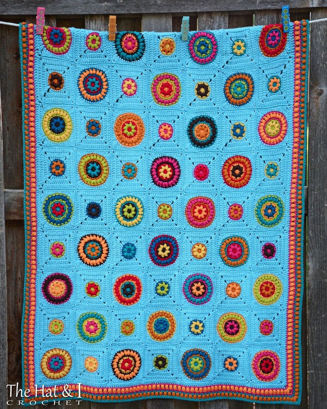 Crochet Blanket PATTERN Hippie Gypsy Blanket Crochet Pattern for Boho ...