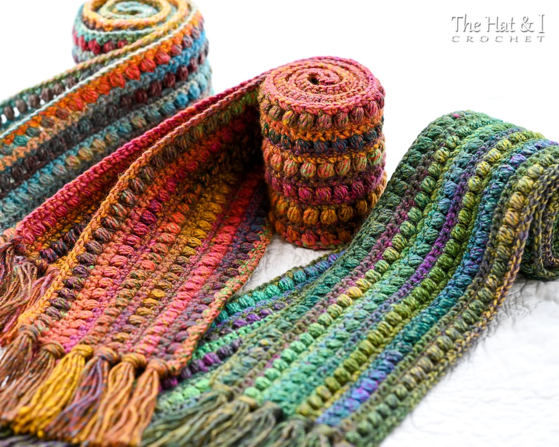 Crochet PATTERN Boho Scarves Crochet Scarf Pattern for - Etsy