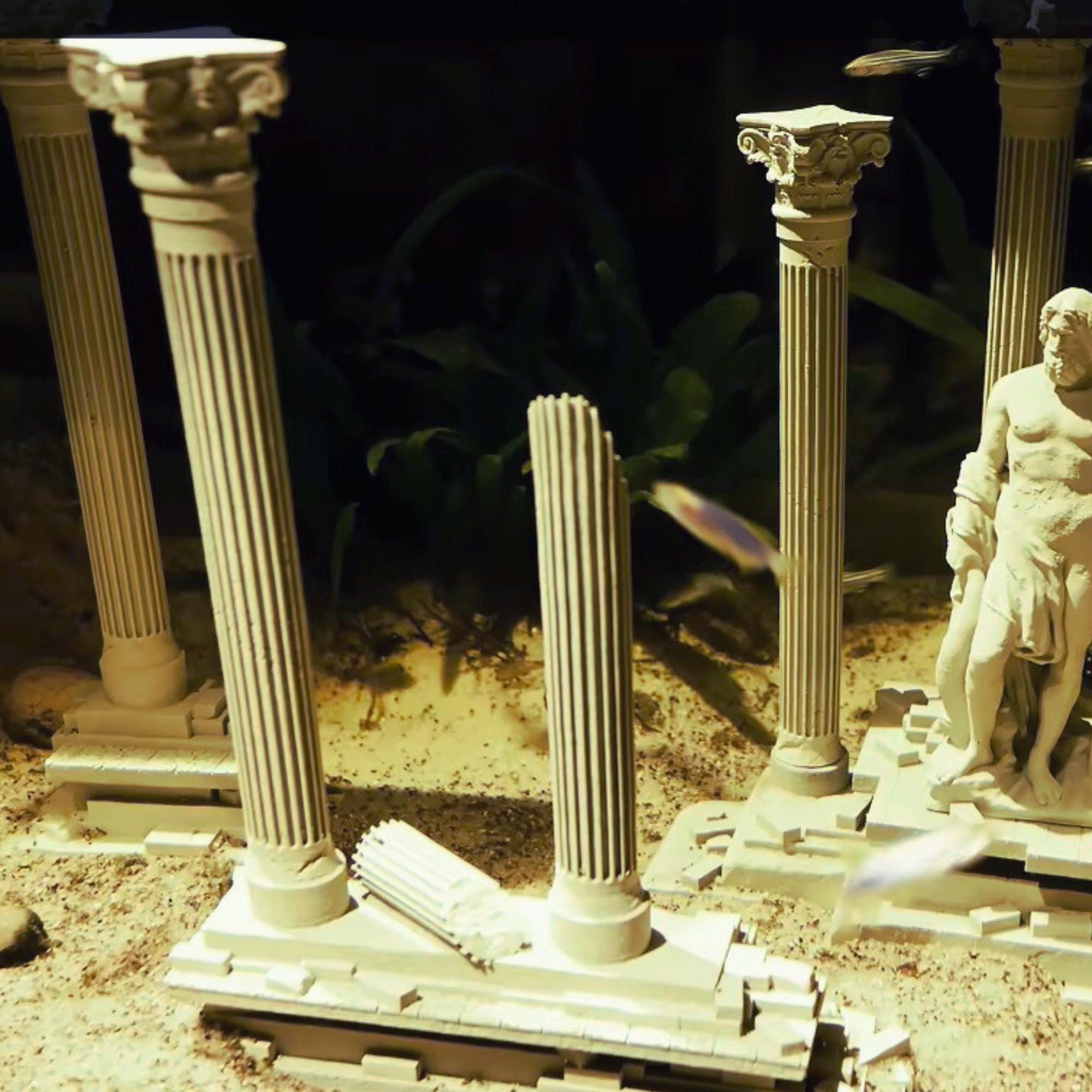 Roman Column Aquarium Ornament - Etsy