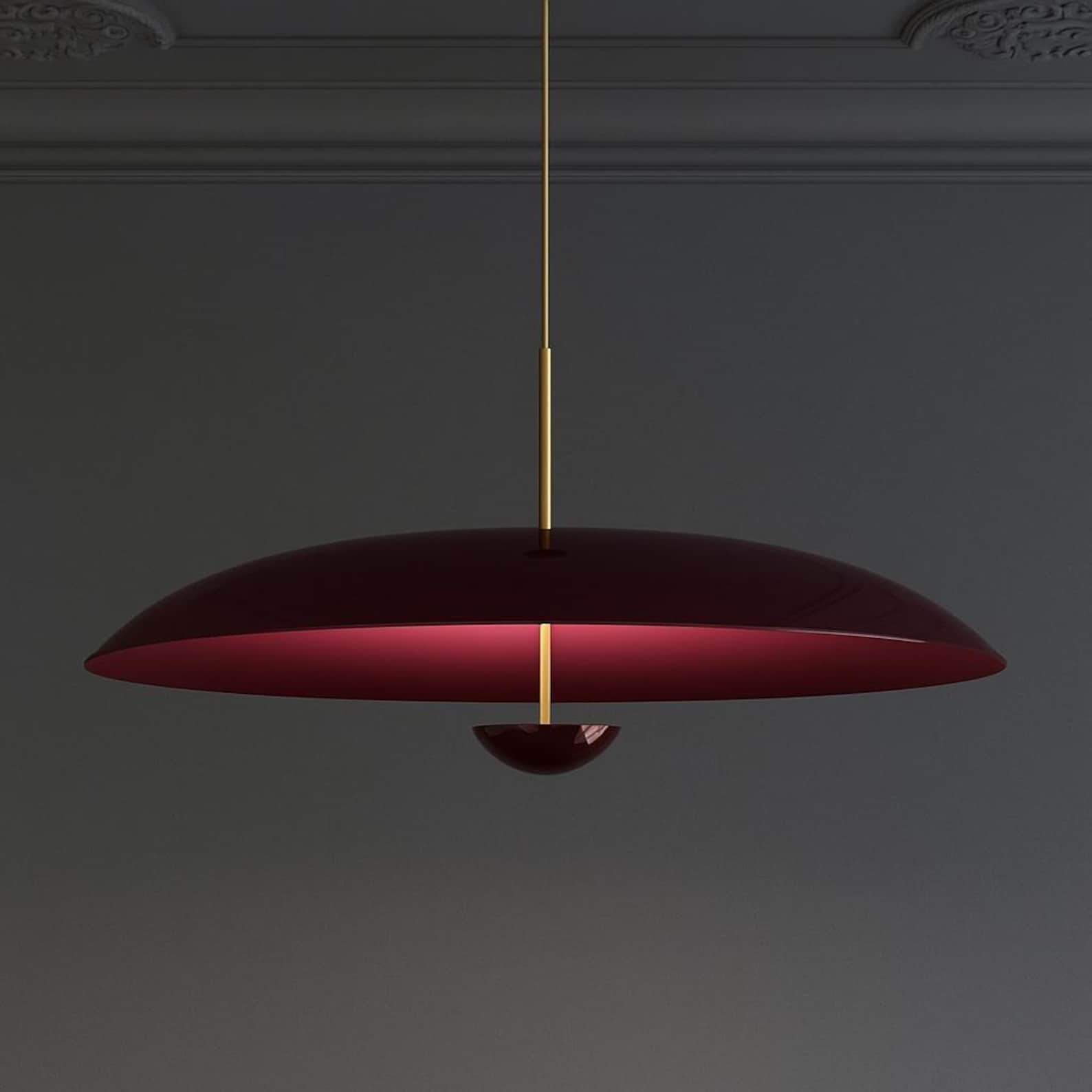 Modern Red Dome Pendant Light | Luxury Ceiling Hanging Lamp ...