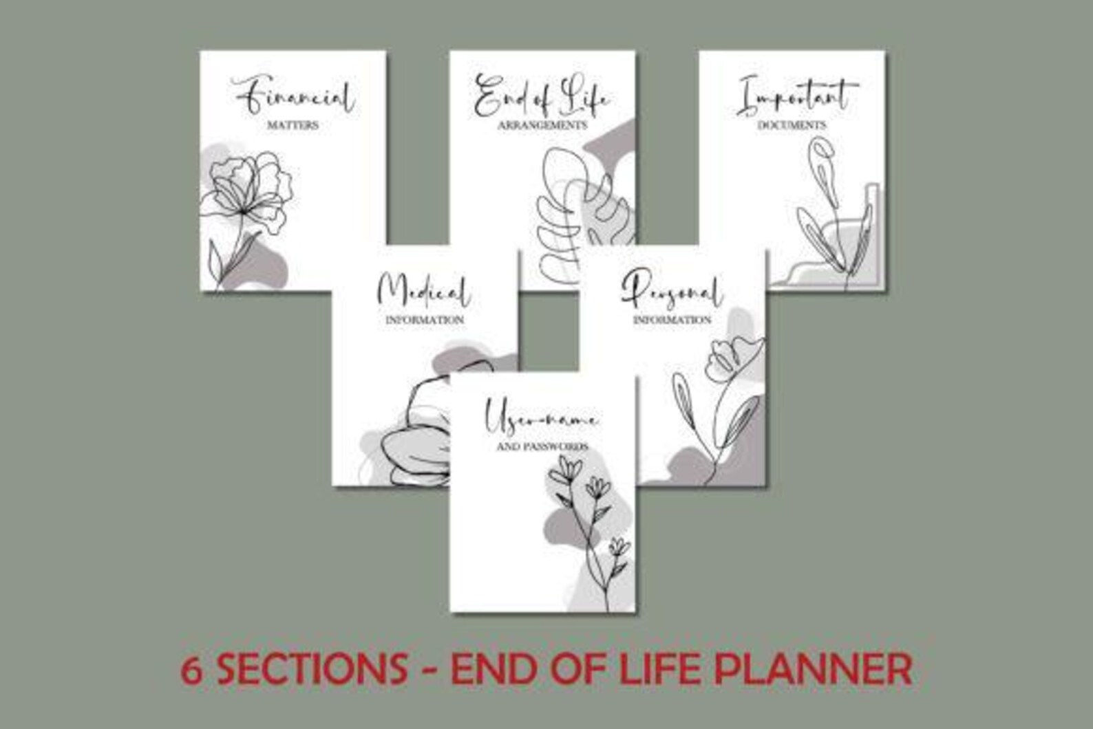 2026 - End of Life Planner Template. - Etsy