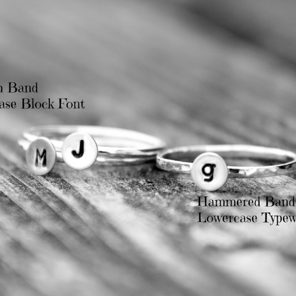Initial Ring - Etsy