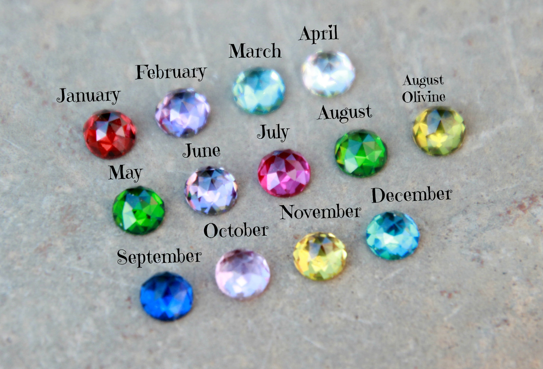 TINY BIRTHSTONE STACKING Ring birthstone rings stackings | Etsy