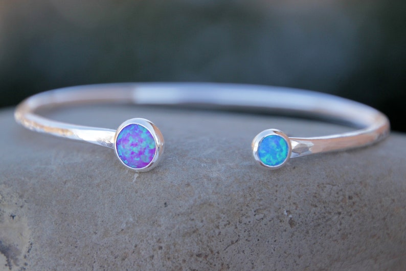 ADJUSTABLE OPAL BRACELET Opal Bangle Bracelet Bangle - Etsy