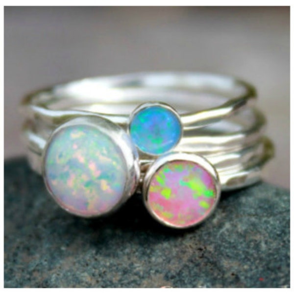 Opal Stacking Ring - Etsy