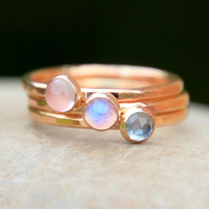 Stackable Mothers Rings - Etsy