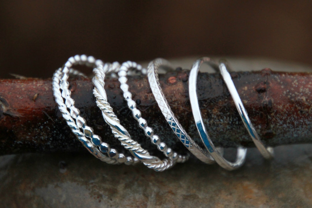 STACKING RINGS - Pick Your Own Stacking Ring - Silver Stacking Rings ...