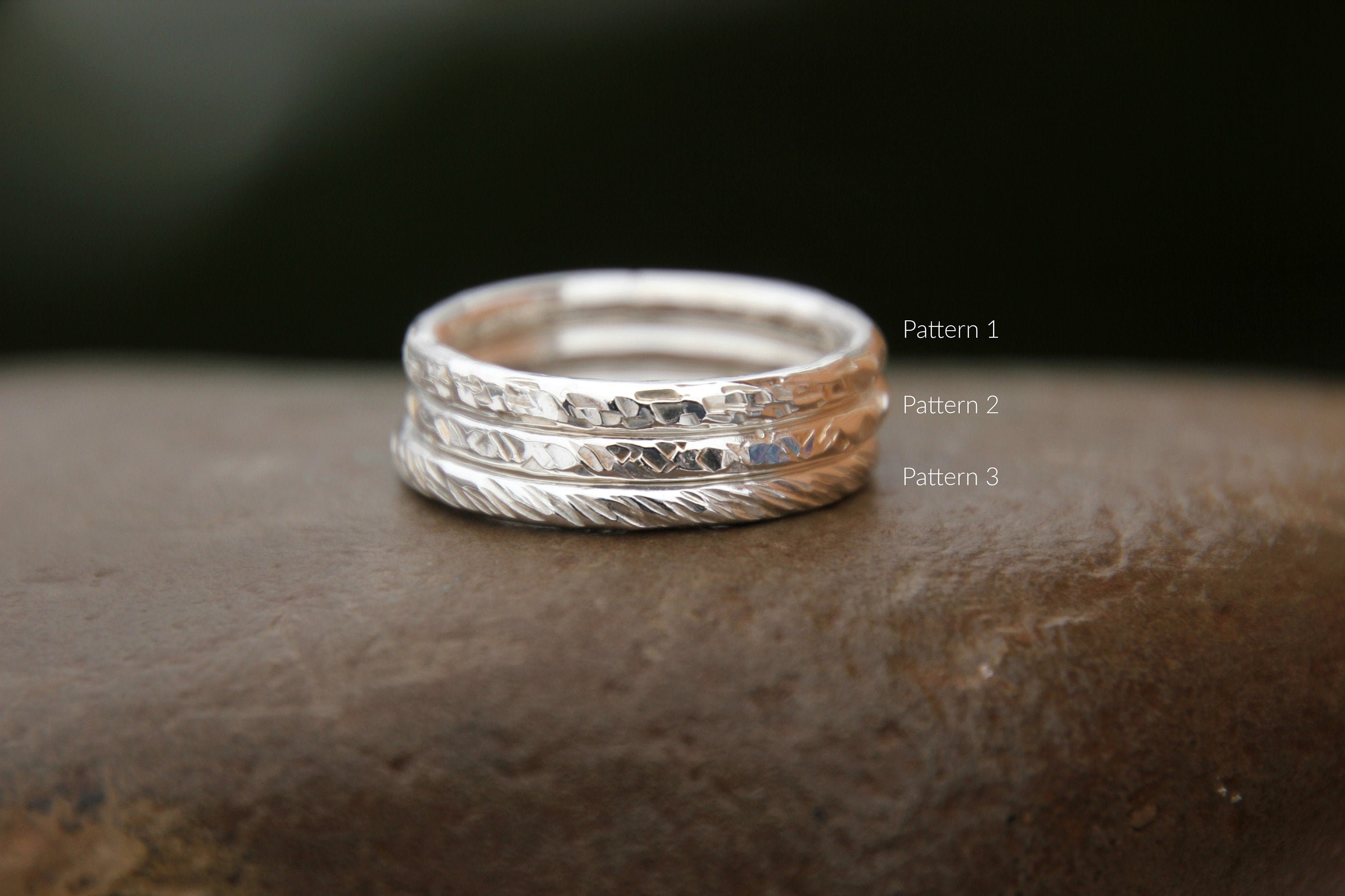STACKING RINGS - Chunky Stacking Rings - Textured Stacking Rings ...