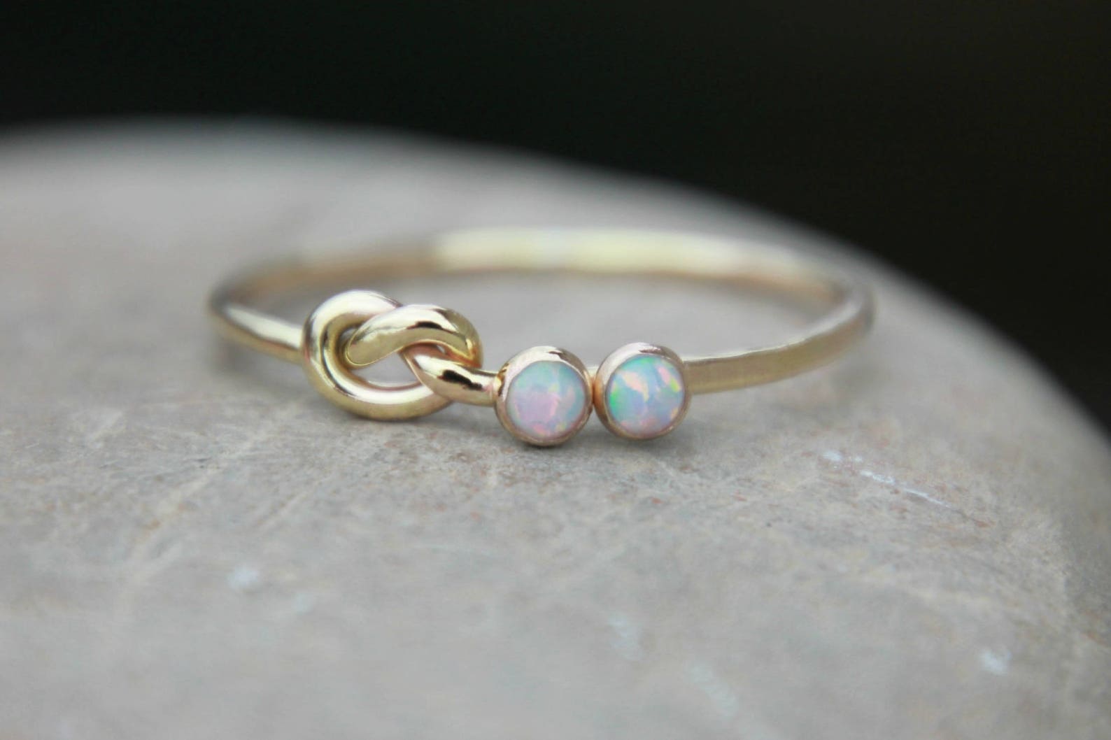 KNOT RING gemstone knot ring multi gemstone knot ring | Etsy
