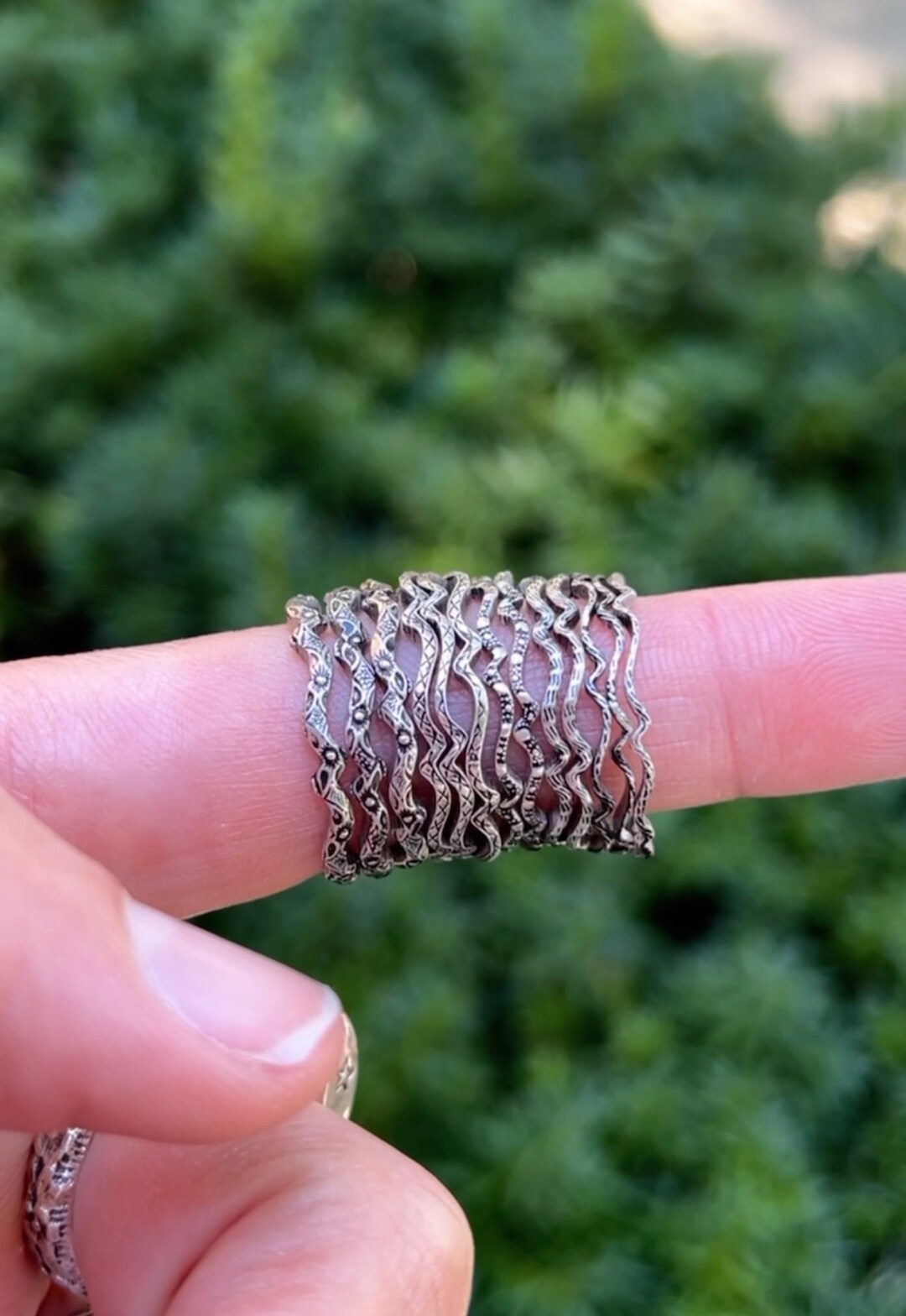 WAVY SCALLOPED RINGS - Sterling Silver - Etsy