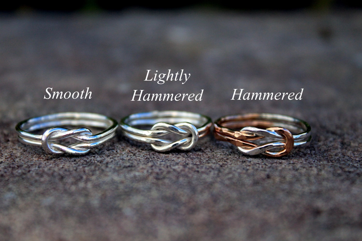 Love Knot Ring-lovers KNOT RING Sterling Silver Knot Ring | Etsy