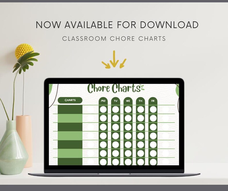 Editable Classroom Chore Chart Canva Template (digital Download) - Etsy