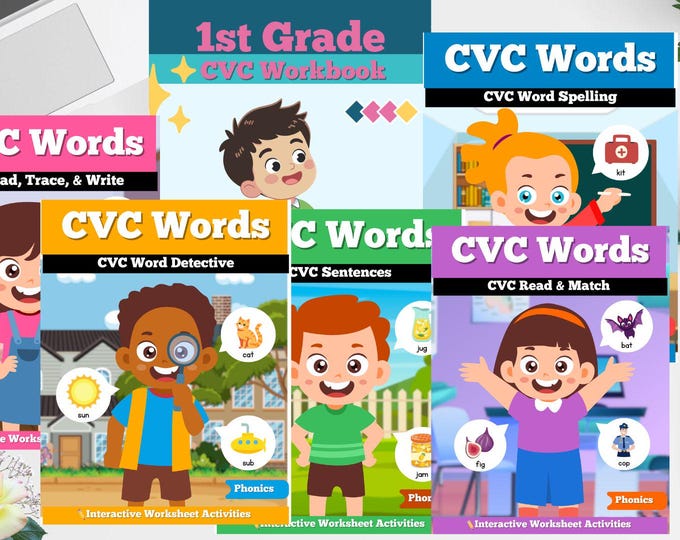 Cvc Word Fluency Worksheets 1st Grade Sentences Cvc Reading Printable ...