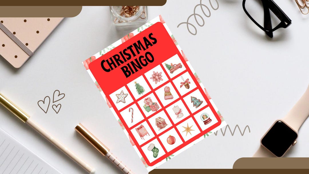 Editable Christmas Bingo Game: Canva Template (digital Download) - Etsy UK