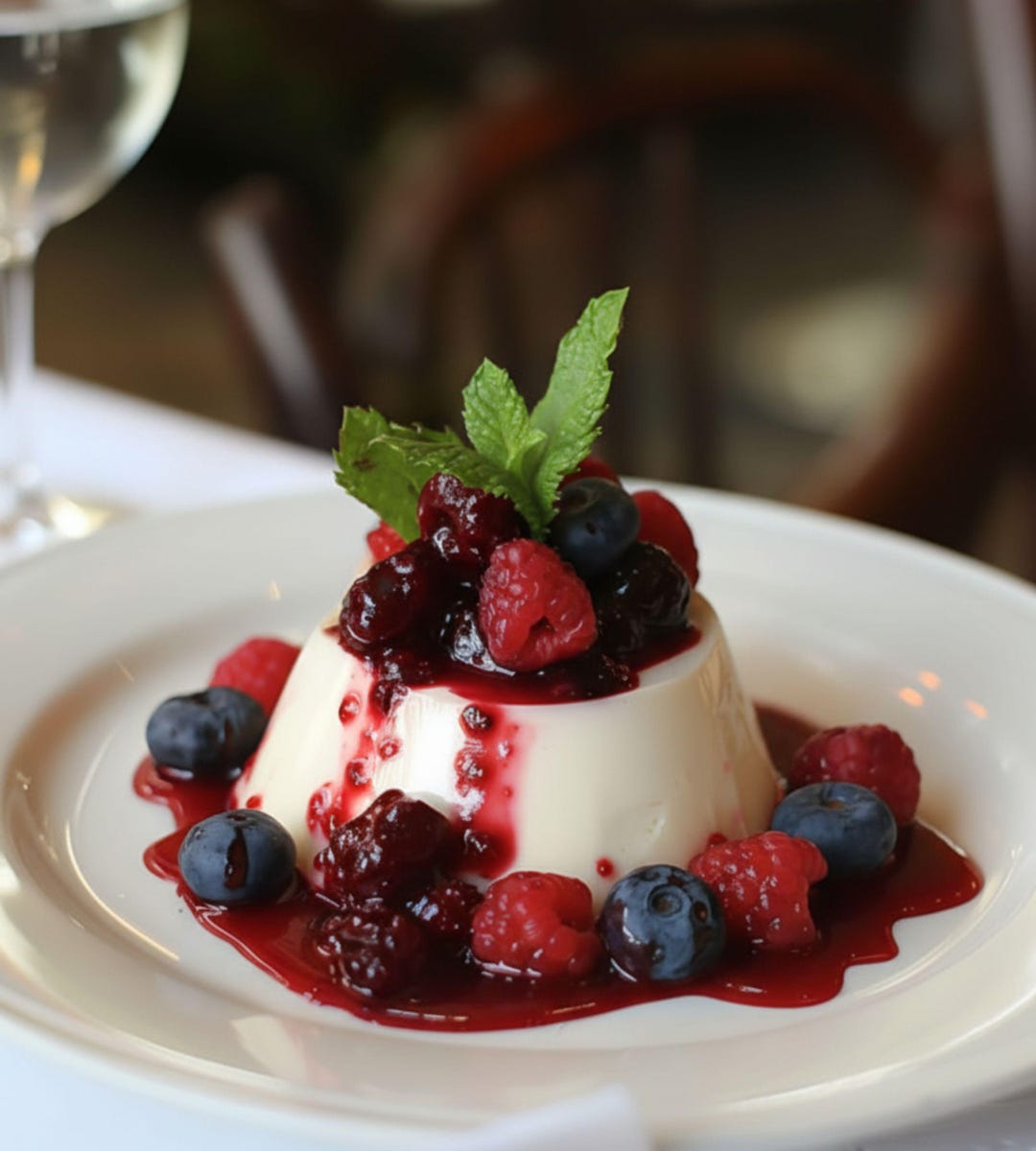 Panna Cotta Recipe PDF | Easy No-bake Italian Dessert | Berry Sauce - Etsy