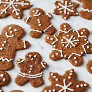 Gingerbread Cookies Recipe | Classic Christmas Cookie | Printable ...