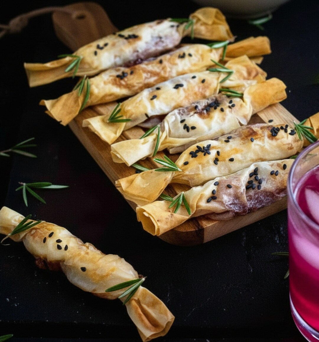 Cranberry Brie Filo Crackers Recipe | Easy Holiday Appetizer Printable ...