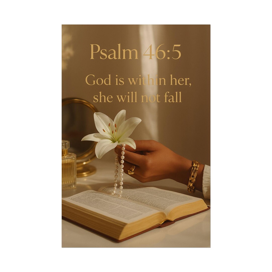 Christian Bible Verse Rolled Poster, Religious Wall Art, Scripture ...