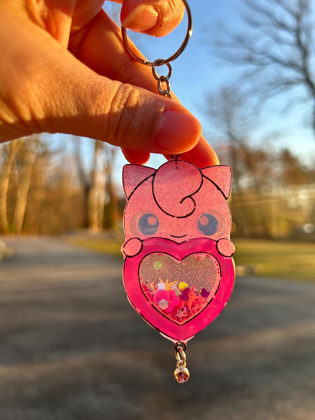 Pokémon Jigglypuff Shaker Keychain - Etsy