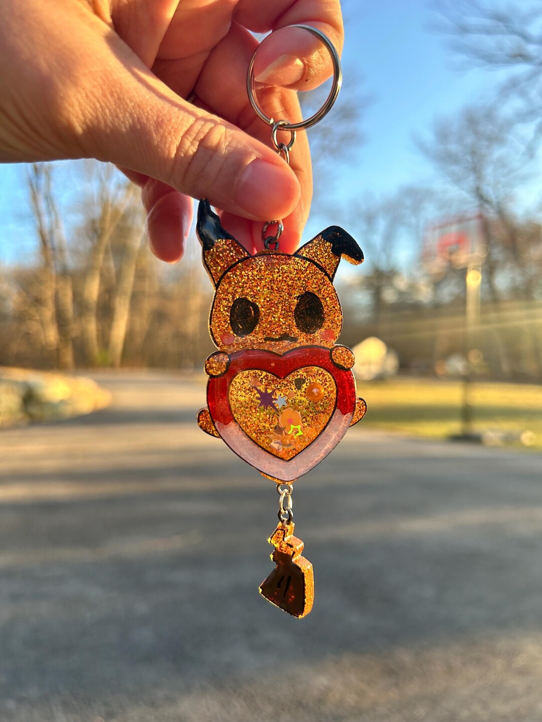 Pokémon Glitter Mimikyu Shaker Keychain - Etsy