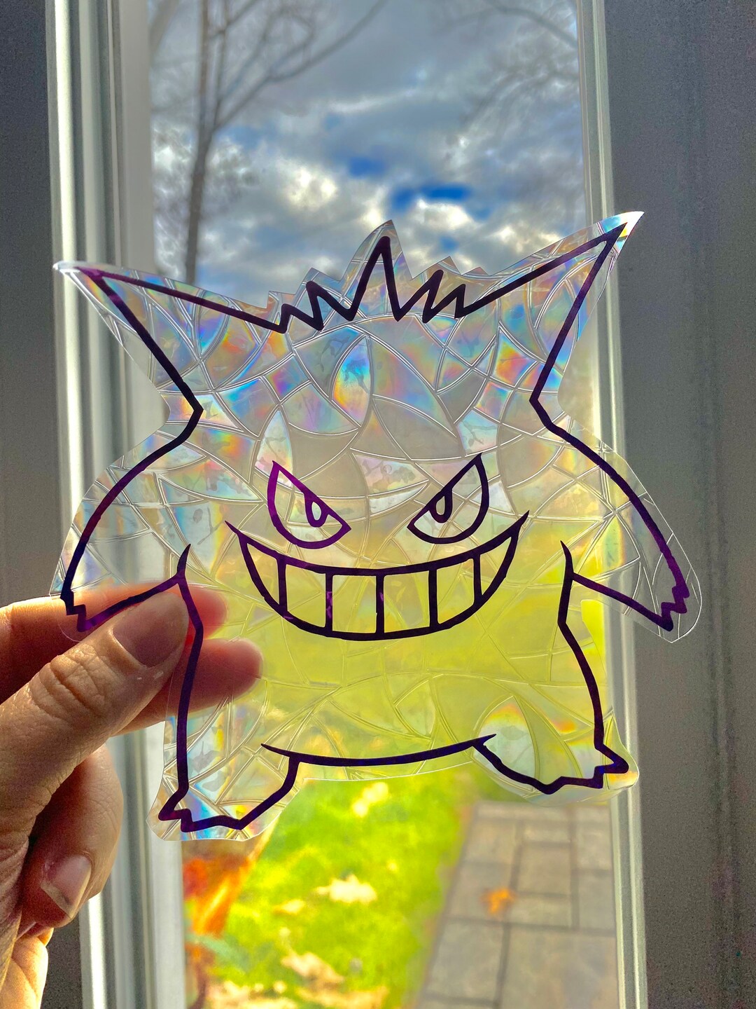 Pokémon Gengar Sun Catcher, Rainbow Maker, Window Decal - Etsy