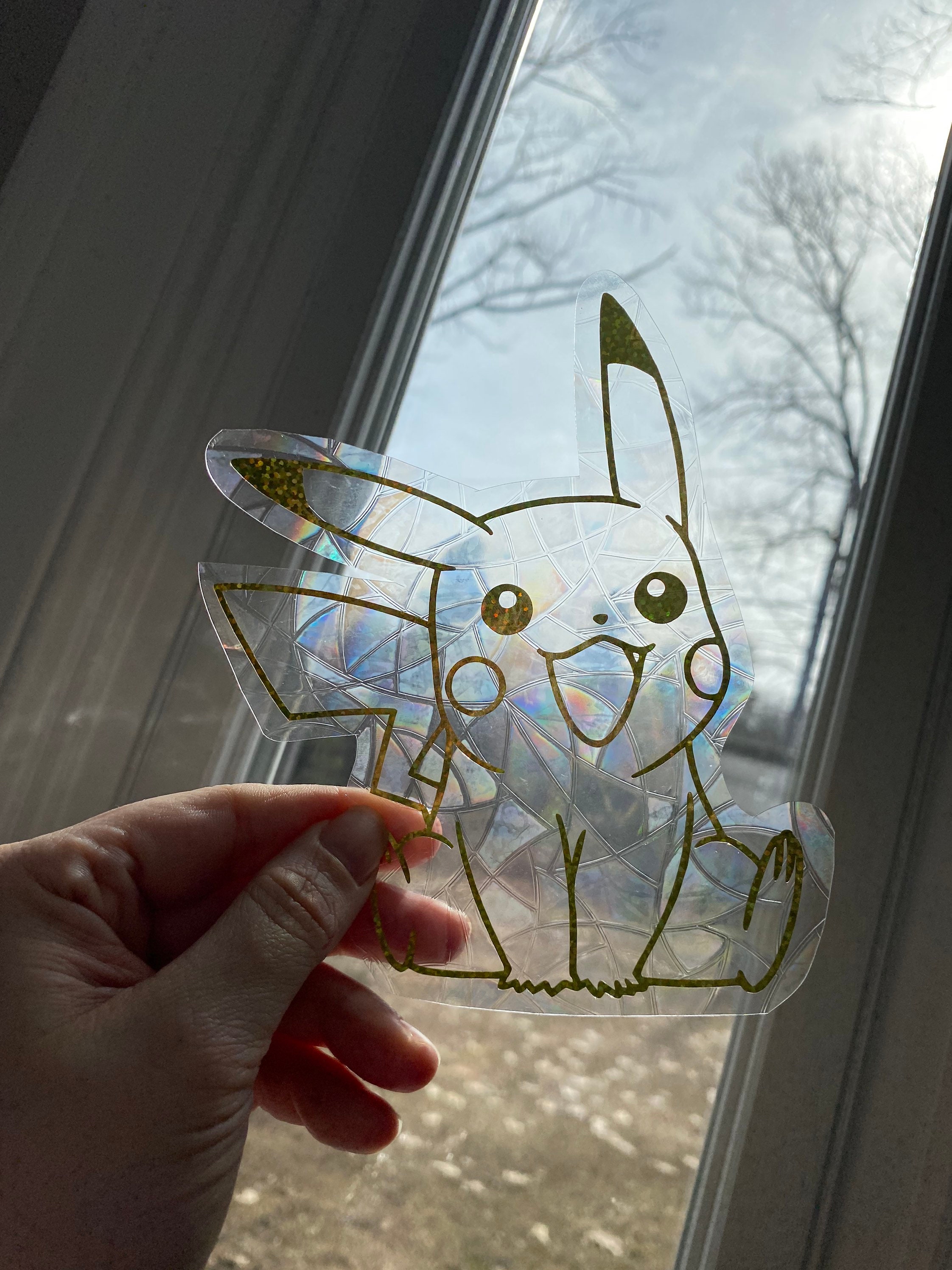 Pokémon Pikachu Sun Catcher, Rainbow Maker, Window Decal - Etsy