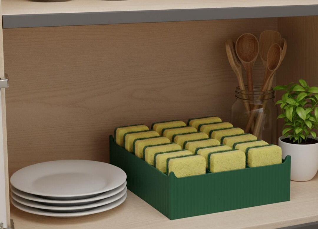 3D Printing STL File - Sponge Rack Organizer - Adapt to Different ...