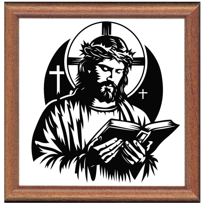 Jesus Cross Metal Wall Art SVG, Christian Silhouette Vector, Laser Cut ...