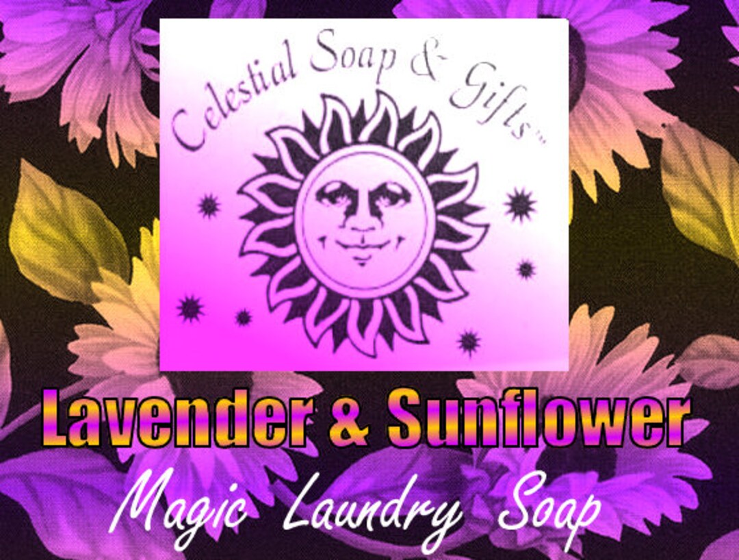NEW Lavender & Sunflower Natural Laundry Soap Powder Bag Vegan 40-80 ...