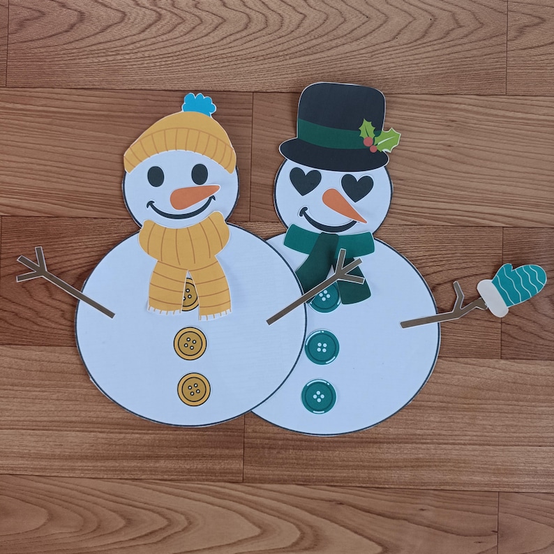 Build a Snowman Activity | Winter Craft, Cut and Paste (digital ...