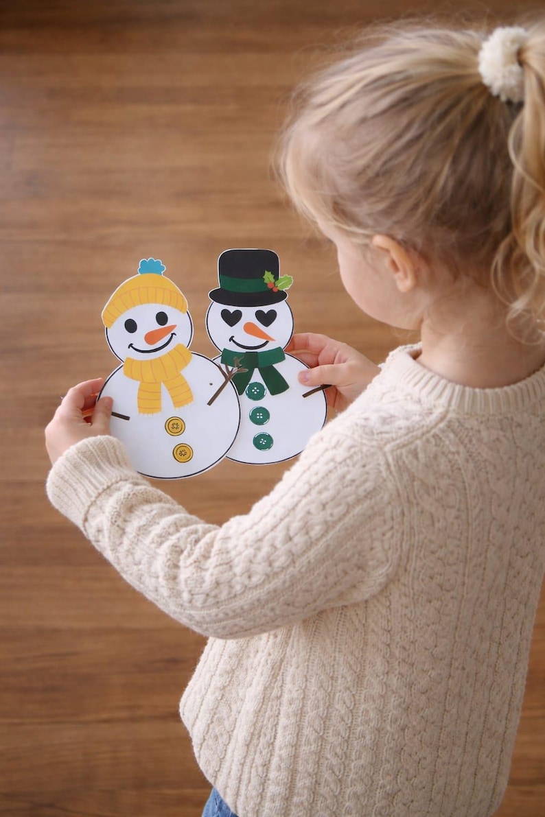 Build a Snowman Activity | Winter Craft, Cut and Paste (digital ...