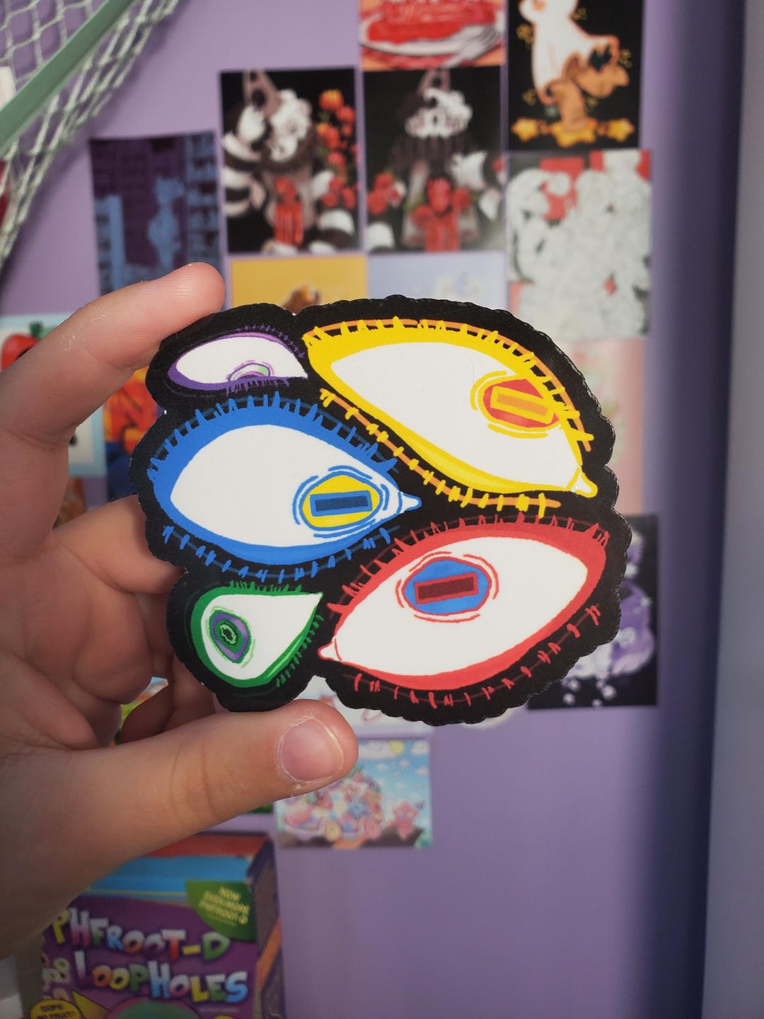 Eyes Sticker, Unique Die Cut EYES Sticker, Handcrafted Unique Stickers ...