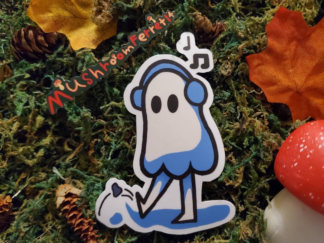 Vibing Ghost, Waterproof Sticker! Die Cut Ghost Sticker - Etsy